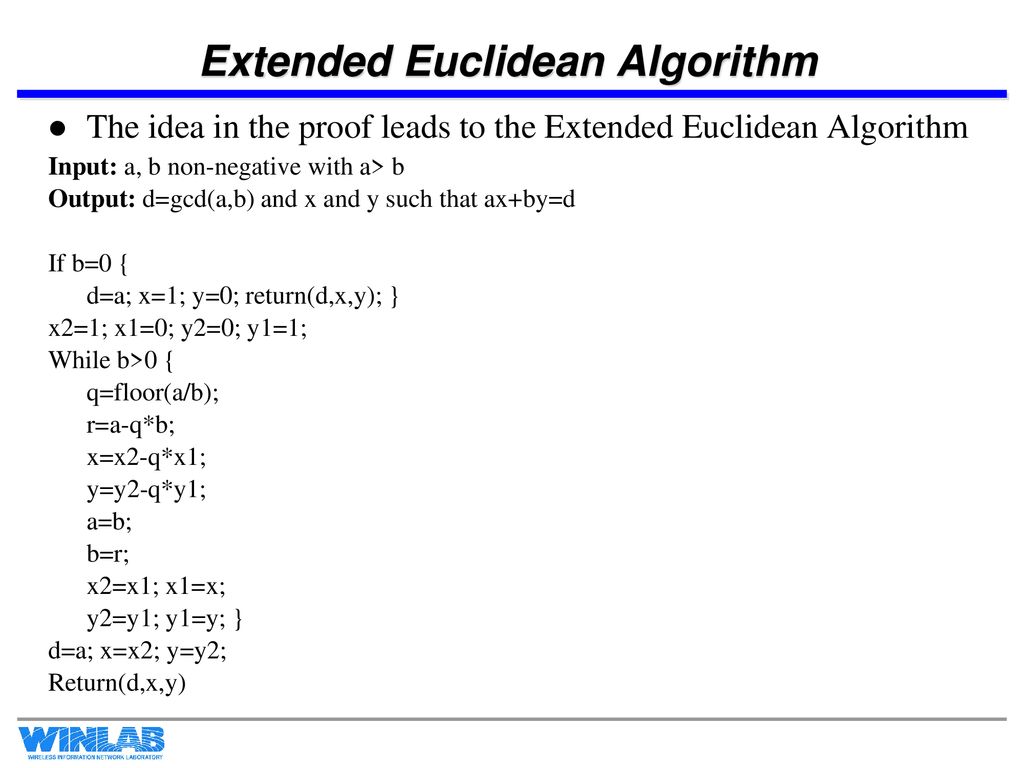 Number Theory And Euclidean Algorithm Ppt Download