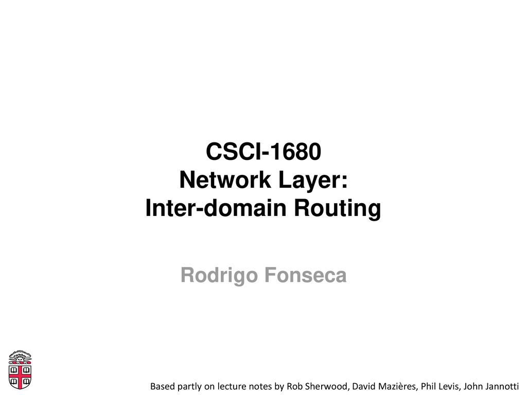 Csci 1680 Network Layer Inter Domain Routing Ppt Download