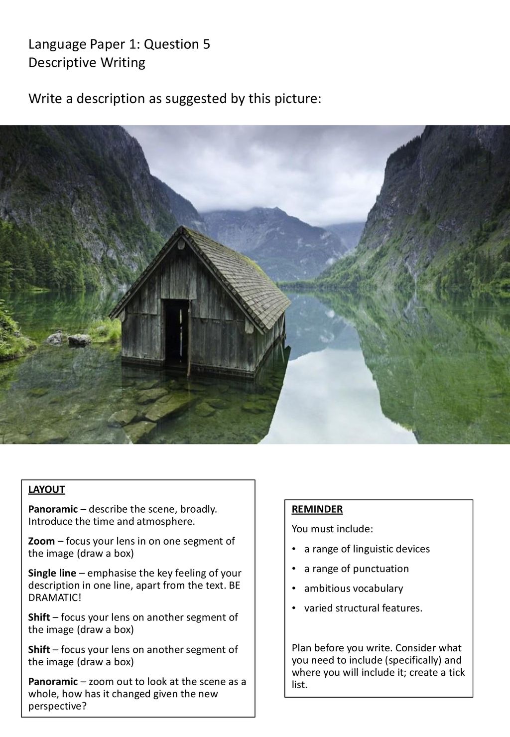 Descriptive Writing Examples Gcse Descriptive Writing Examples Gcse