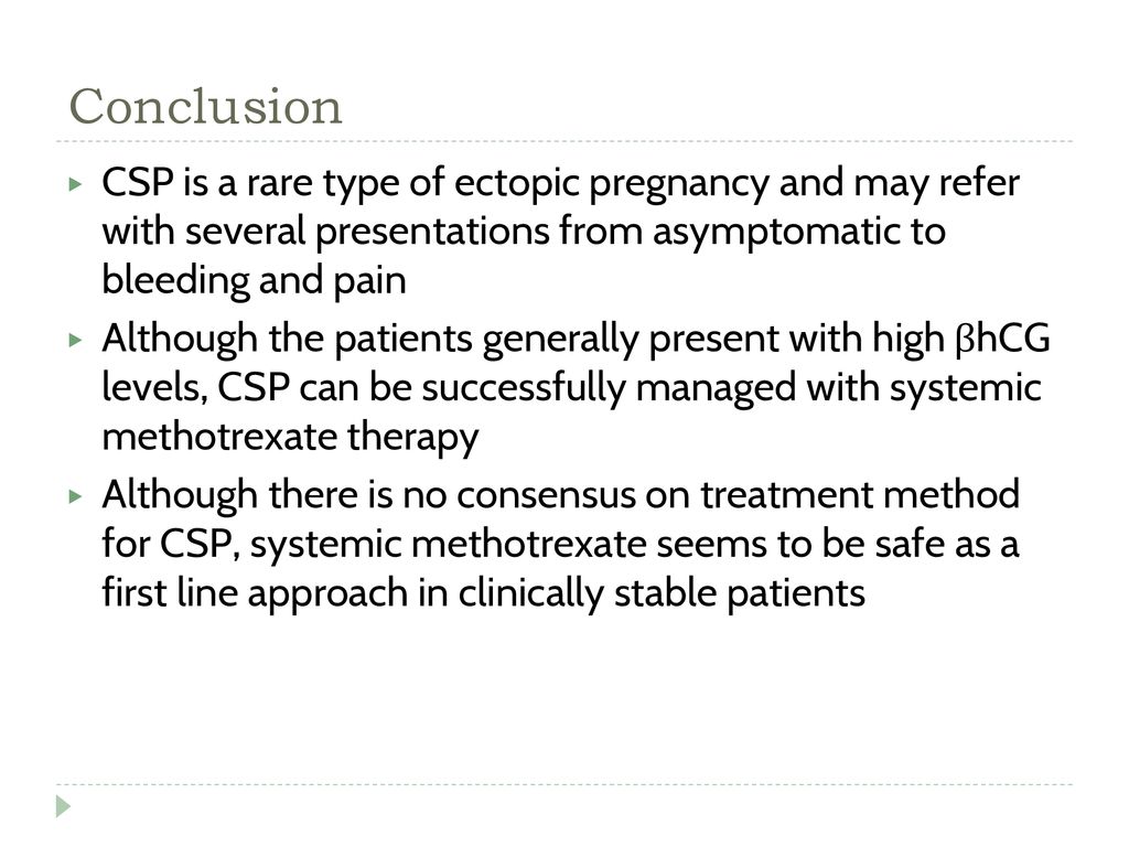 Systemic Methotrexate Is A Safe And Effective Method In The Management
