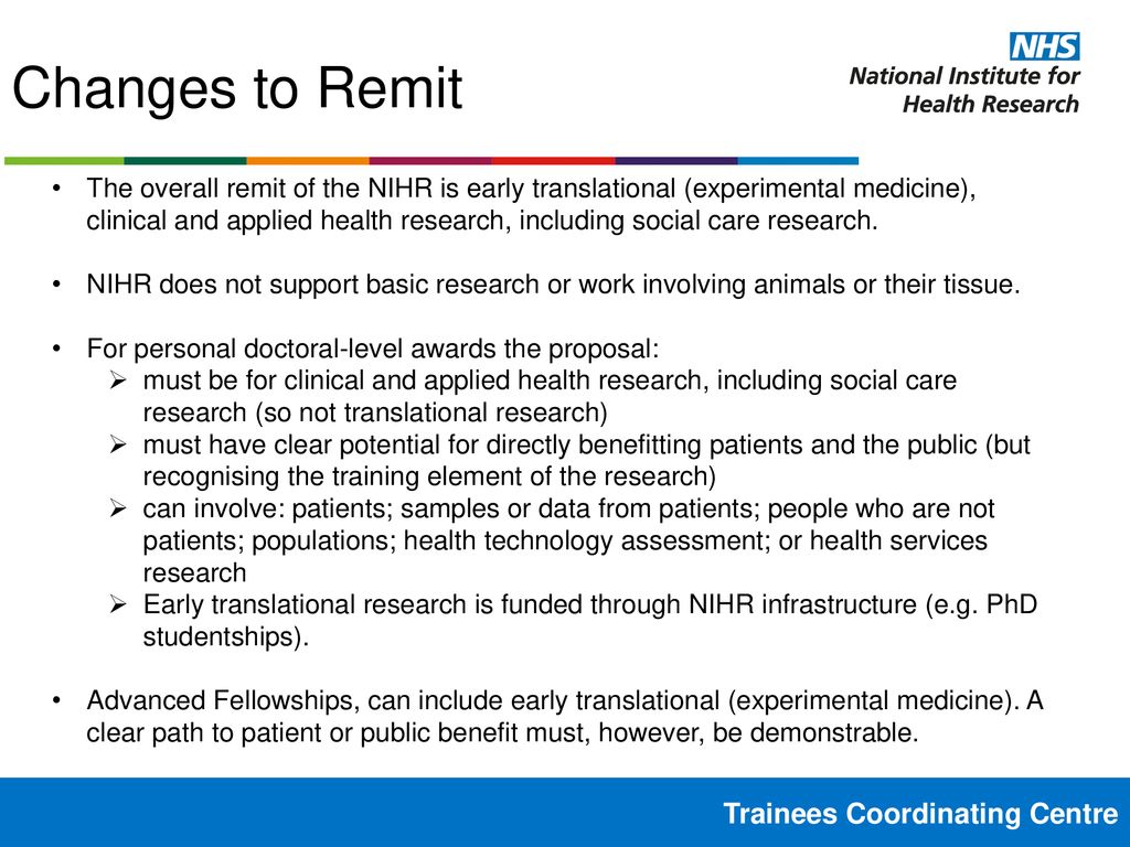 Nihr Research Training Opportunities Ppt Download