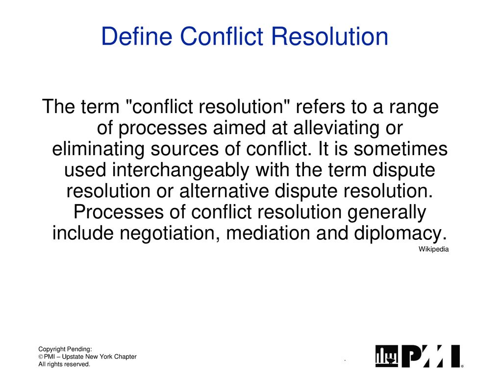 Conflict Resolution Definition Conflict Resolution Definition
