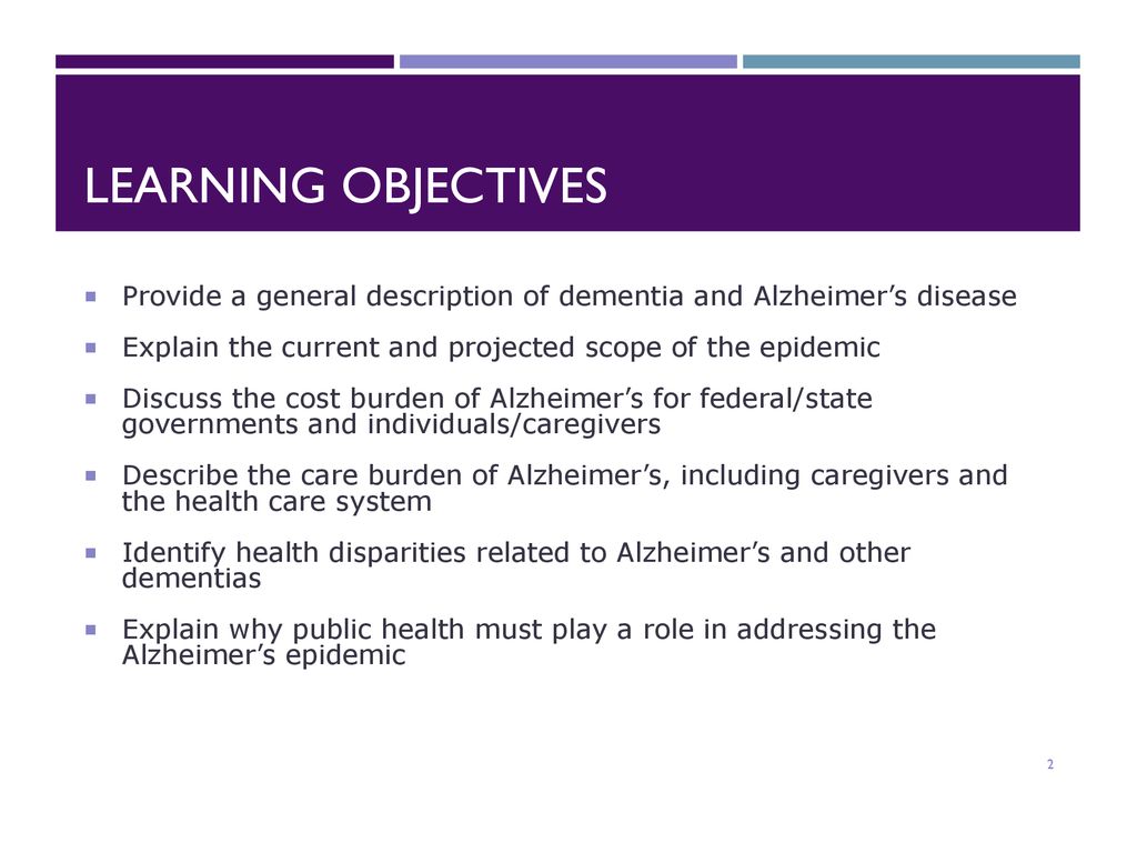 A Public Health Approach To Alzheimers And Other Dementias Ppt Download