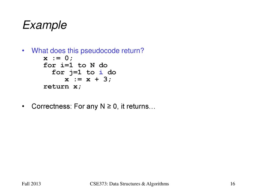 Cse373 Data Structures And Algorithms Lecture 2 Math Review Algorithm Analysis Dan Grossman 9451