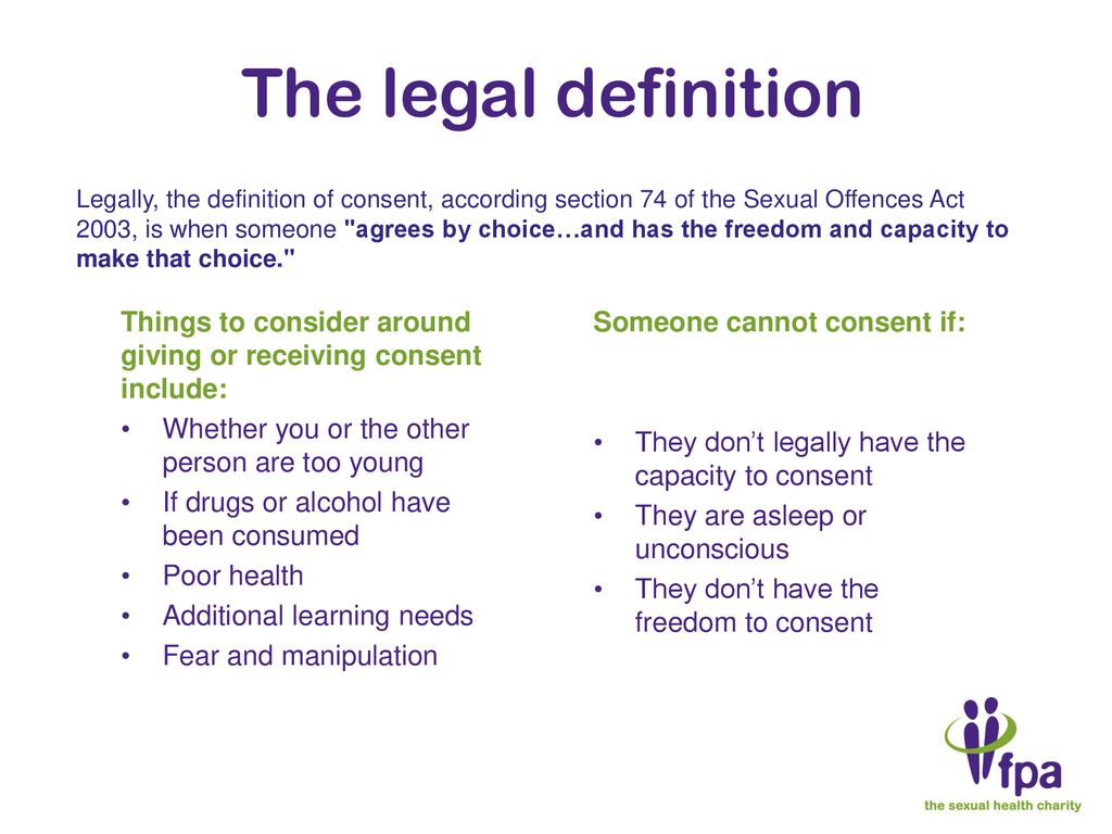 Consent And The Law Ppt Download