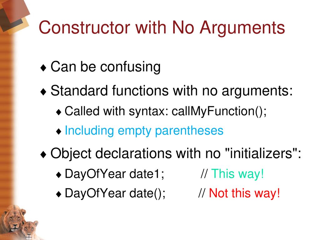 Learning Objectives Classes Constructors Principles Of Oop Ppt Download