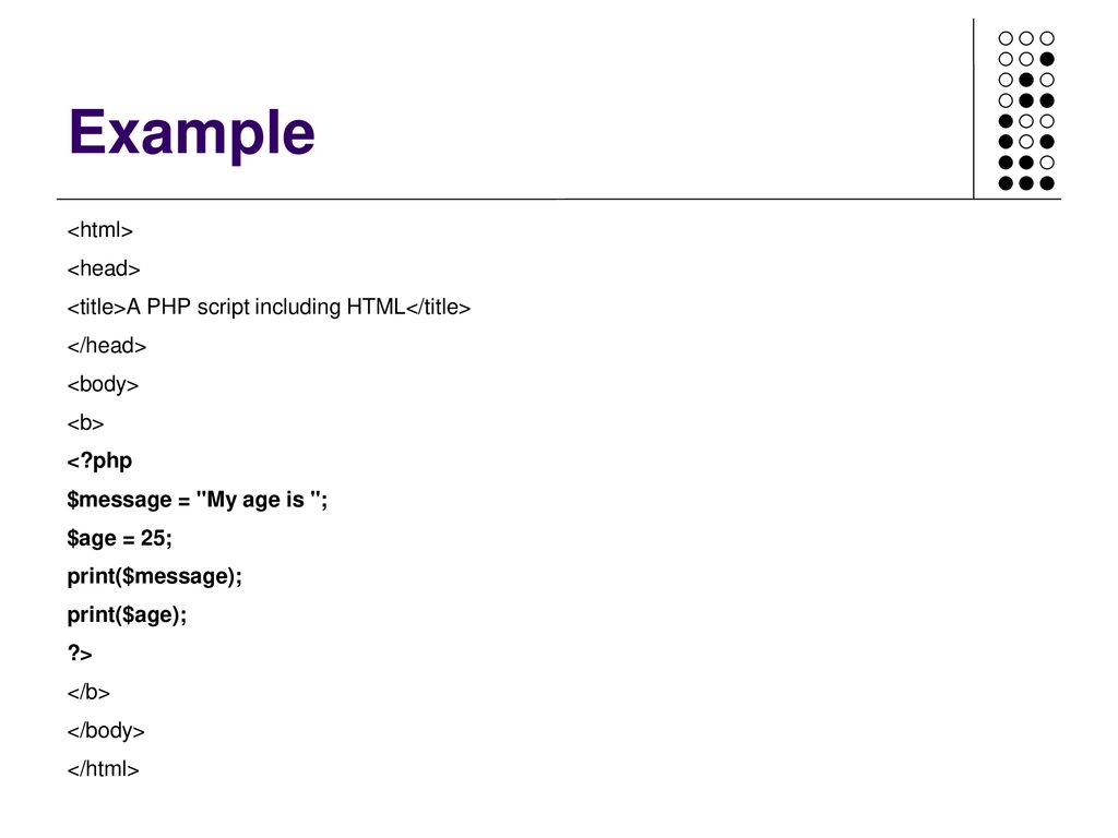 Php Basics Fdsc Module 109 Server Side Scripting And Database Design Ppt Download 4776