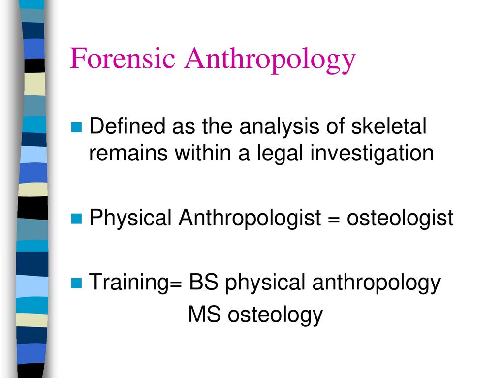 Forensic Anthropology Ppt Download