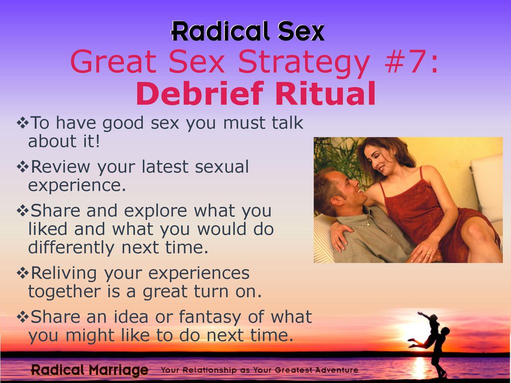 Part One Seven Strategies For “great” Sex Ppt Download