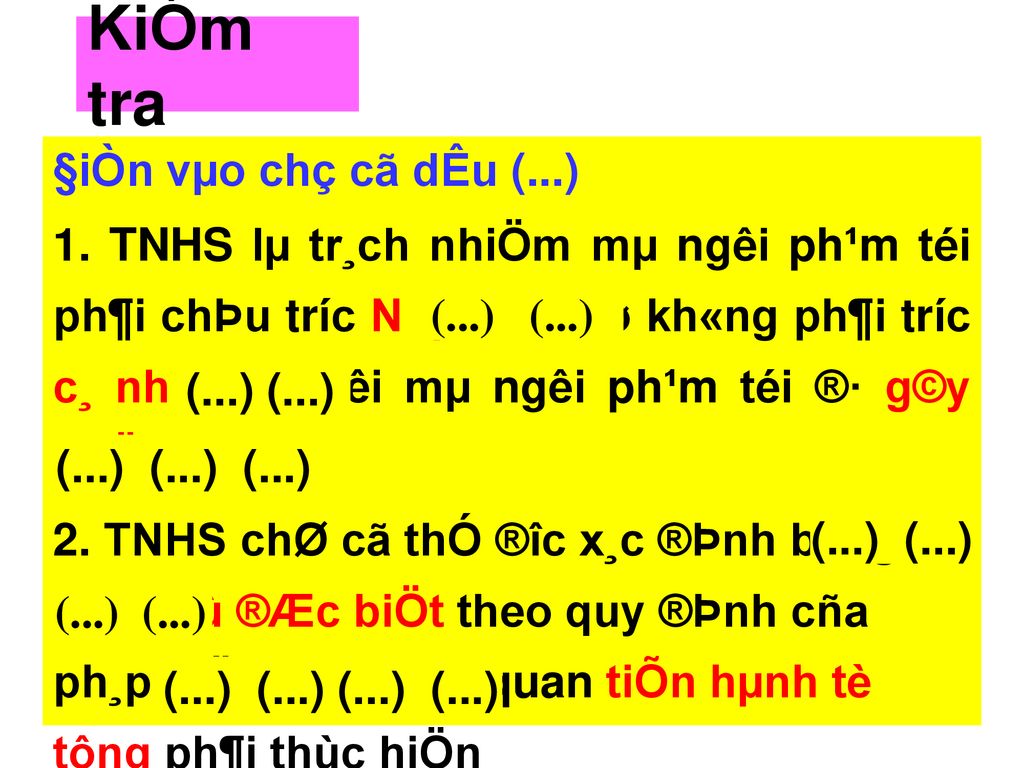 Tr¸ch NhiÖm H×nh Sù Vµ H×nh Ph¹t Ppt Download