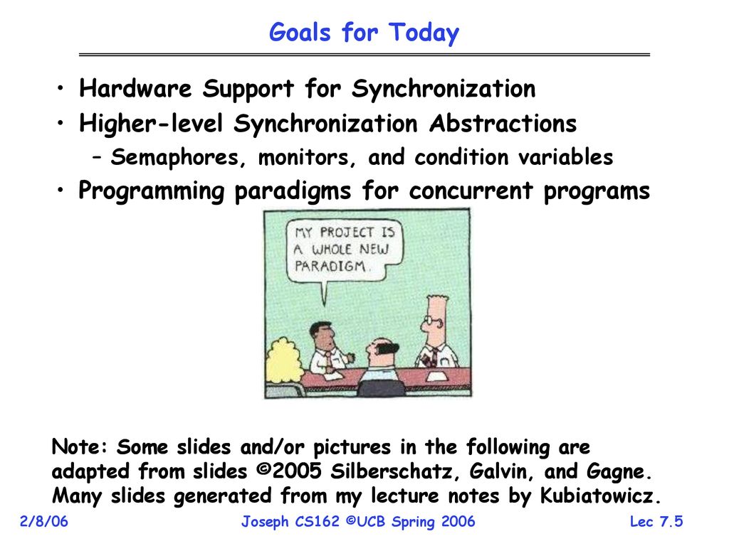 Cs162 Operating Systems And Systems Programming Lecture 7 Mutual Exclusion Semaphores Monitors 9943