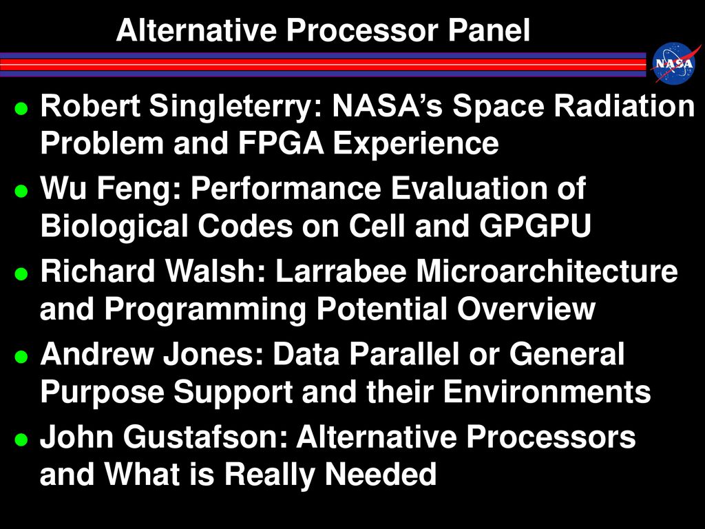 Alternative Processor Panel - ppt download