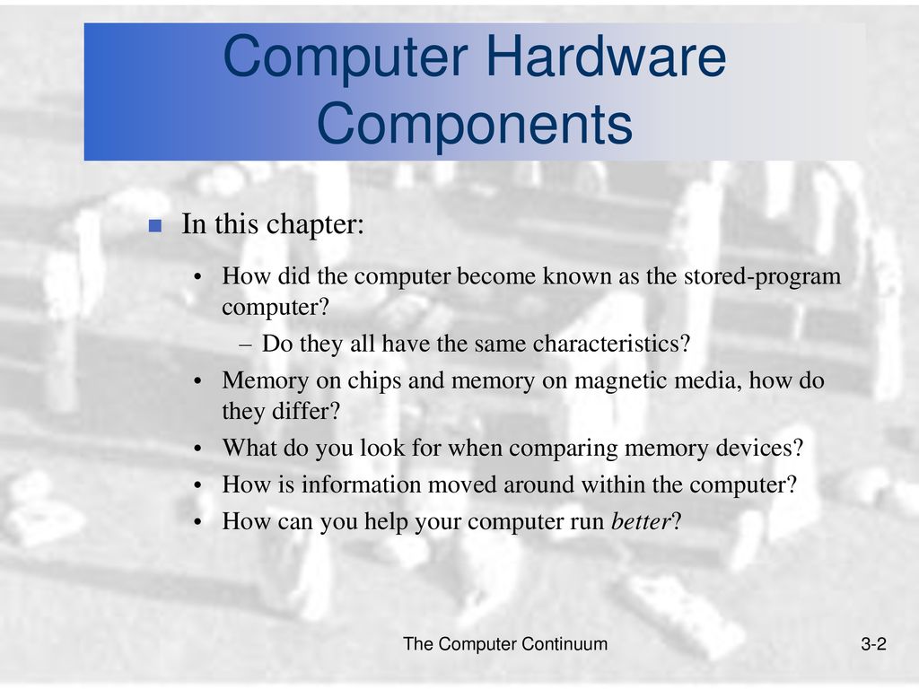 Computer Hardware Components Cpu Memory And Io Ppt Download