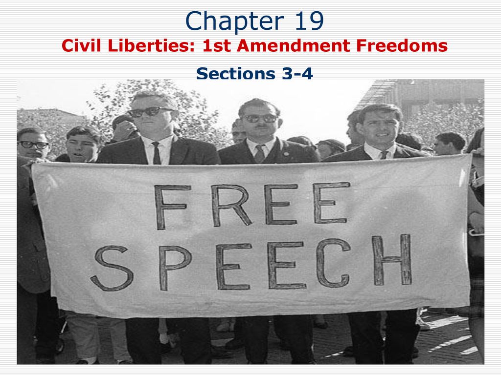 Chapter 19 Civil Liberties 1st Amendment Freedoms Sections Ppt Download