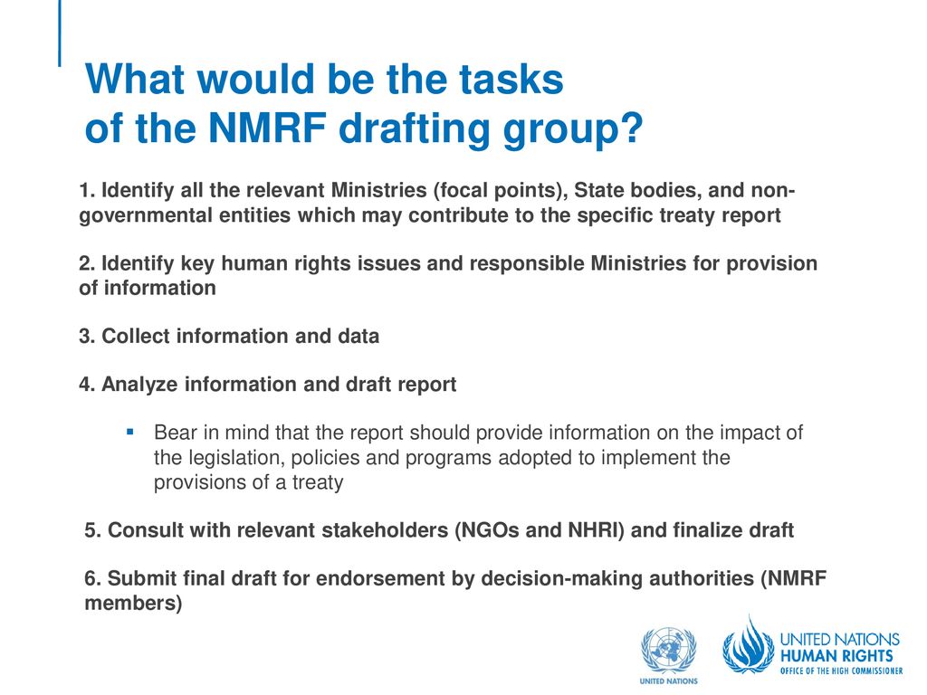 Preparing A State Party Report Ppt Download