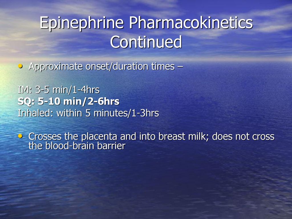 Epinephrine Administration By The Emt Ppt Download