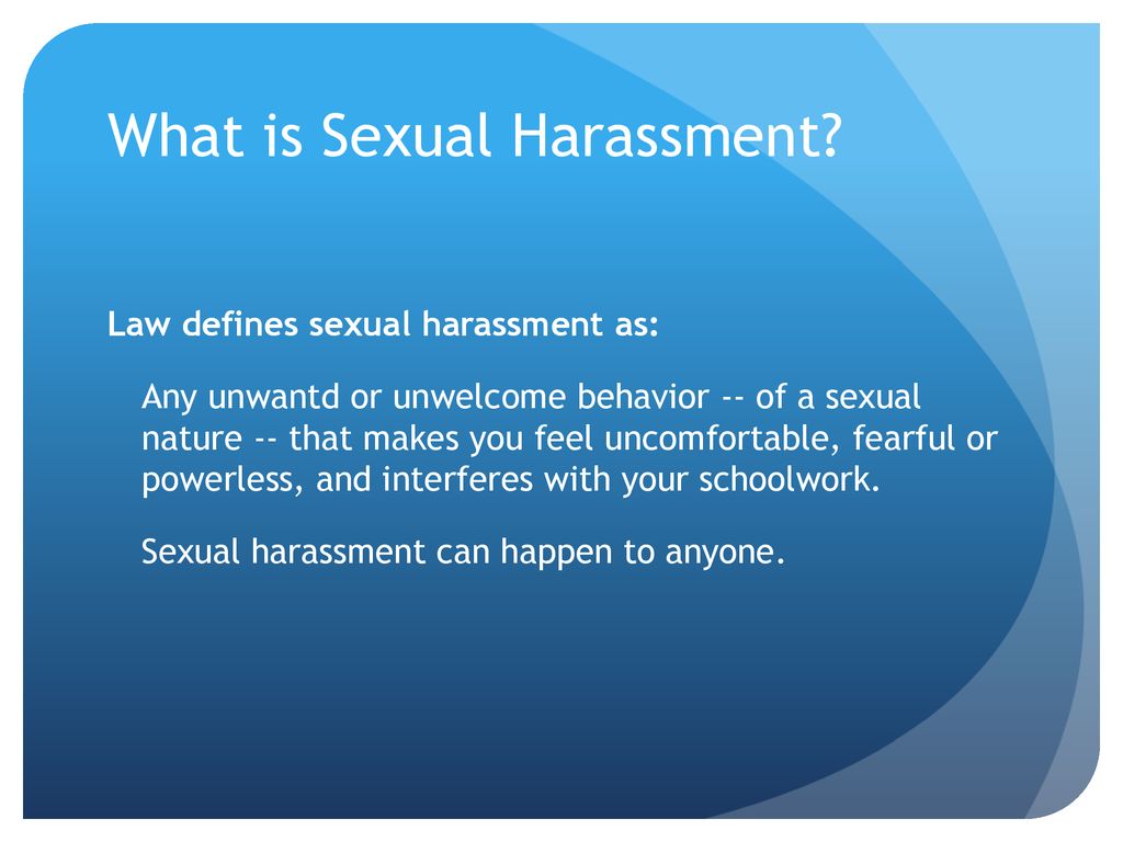 Sexual Harassment 6 Icr Ppt Download