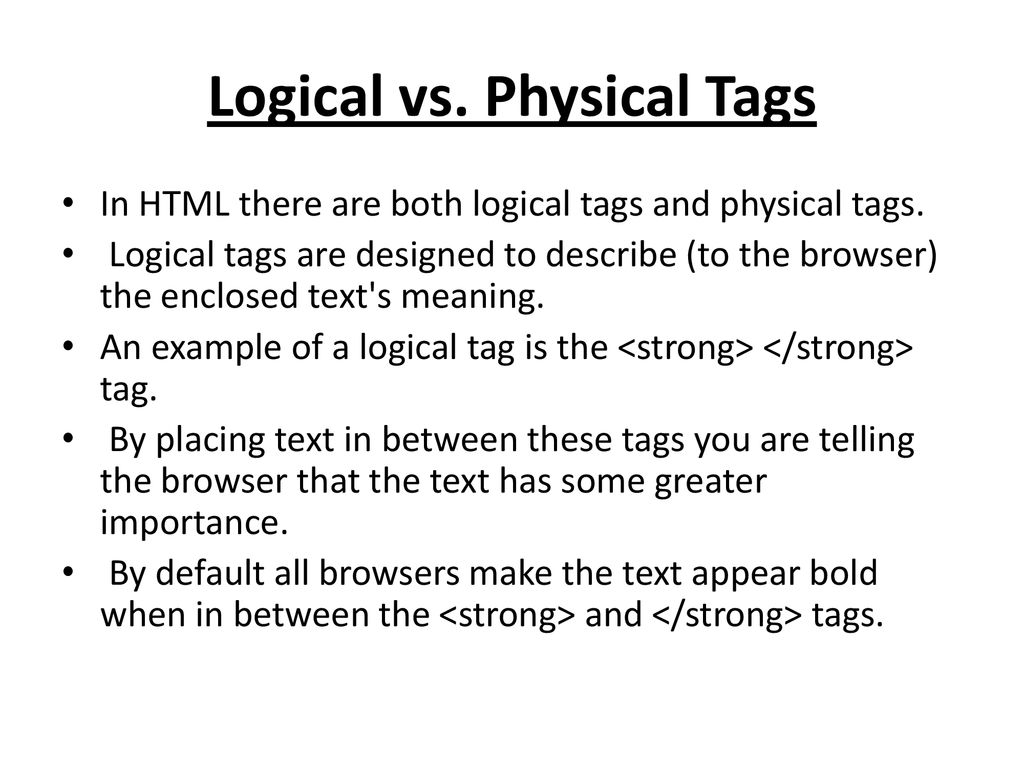 Physical Tags In Html Examples at Bessie Vanleuven blog Physical Tags In Html Examples at Bessie Vanleuven blog
