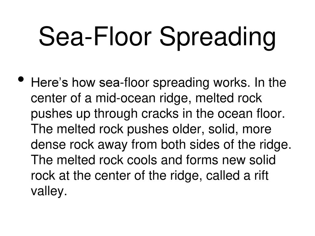 Sea Floor Spreading Notes Ppt Download