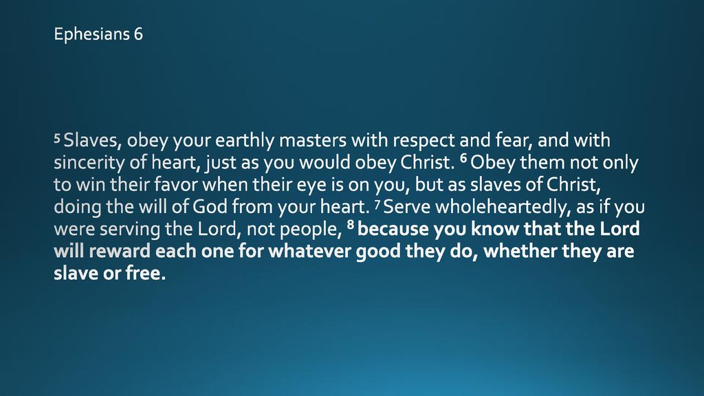 Ephesians Part 8 Work Ppt Download