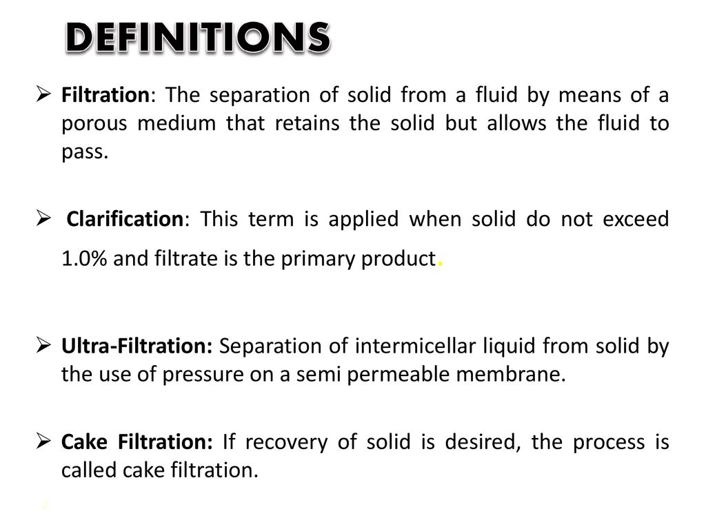 Filtration Definition Filtration Definition