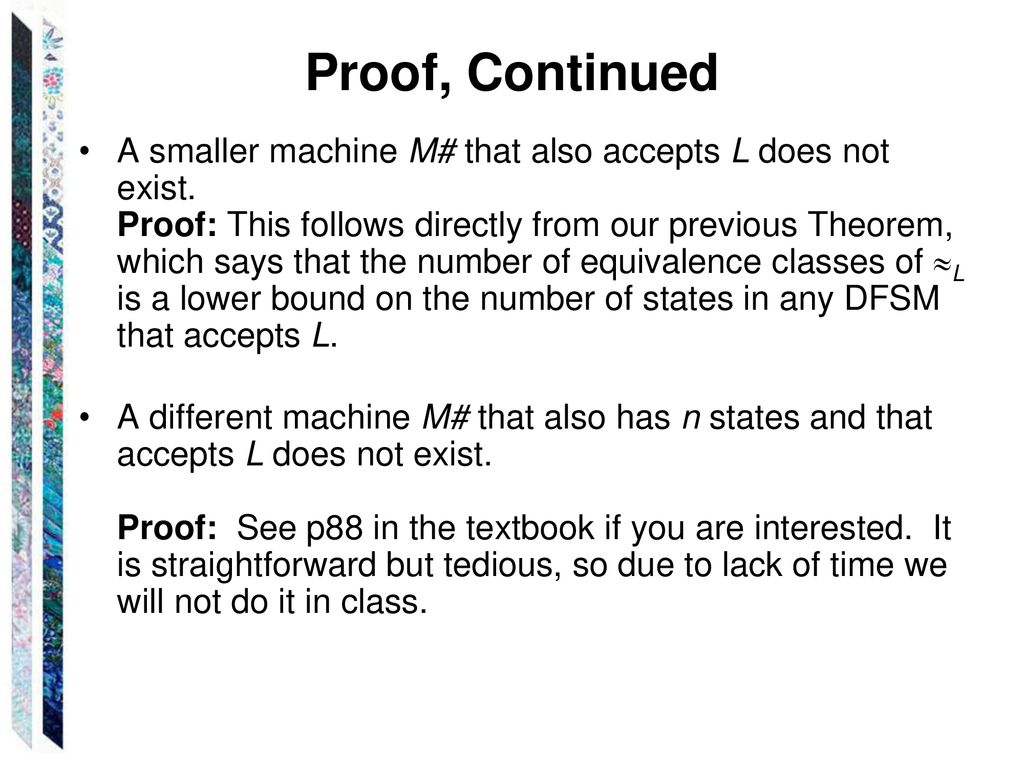 MA/CSSE 474 Theory of Computation Minimizing DFSMs. - ppt download MA/CSSE 474 Theory of Computation Minimizing DFSMs. - ppt download