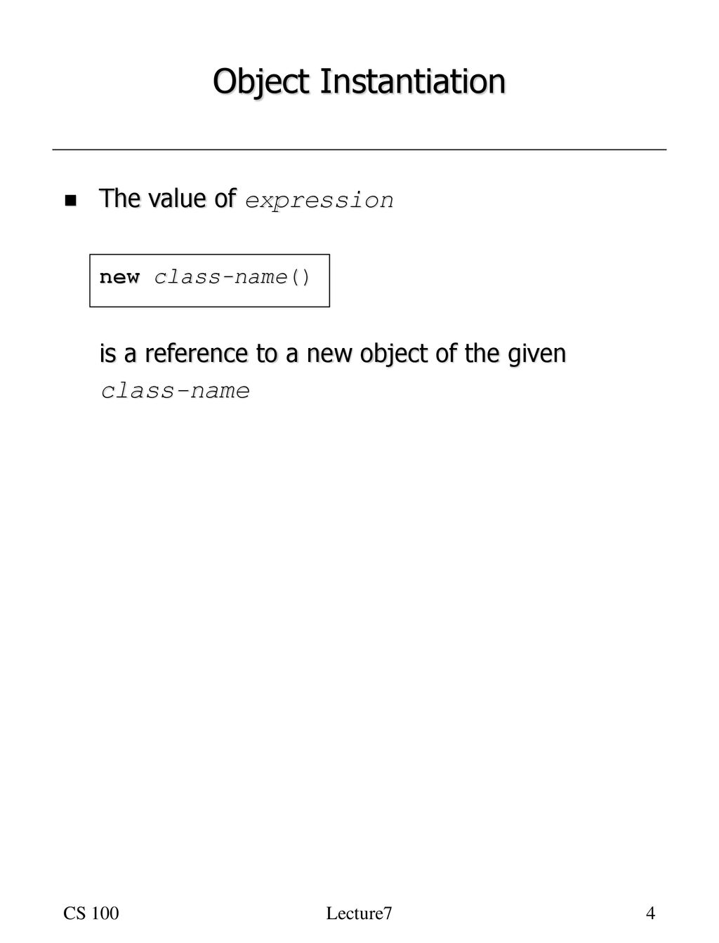 Cs100j Lecture 7 Previous Lecture This Lecture Java Constructs Ppt Download 3227