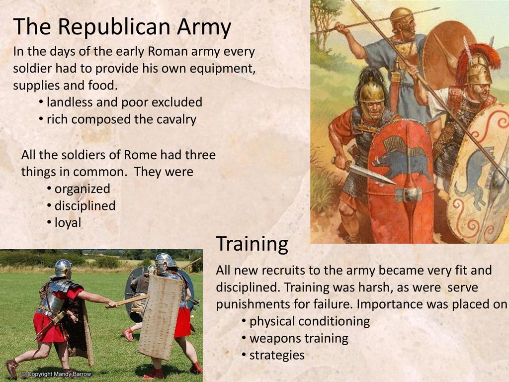 Ancient Roman Soldiers Training
