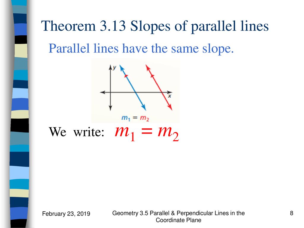 3.5 Parallel and PerpendicularLines in the Coordinate Plane - ppt download