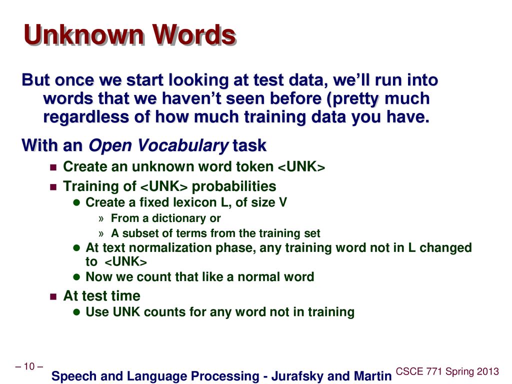CSCE 771 Natural Language Processing - ppt download CSCE 771 Natural Language Processing - ppt download