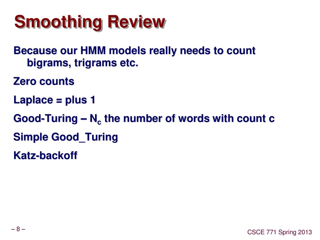 CSCE 771 Natural Language Processing - ppt download CSCE 771 Natural Language Processing - ppt download
