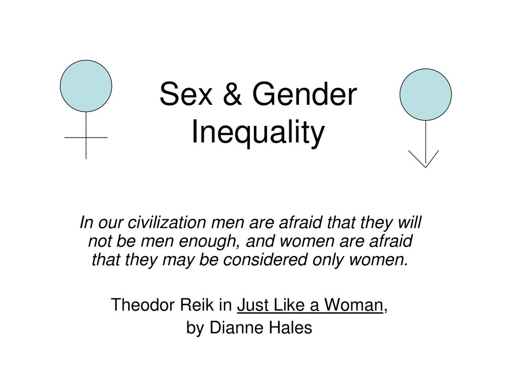 Sex And Gender Inequality Ppt Download