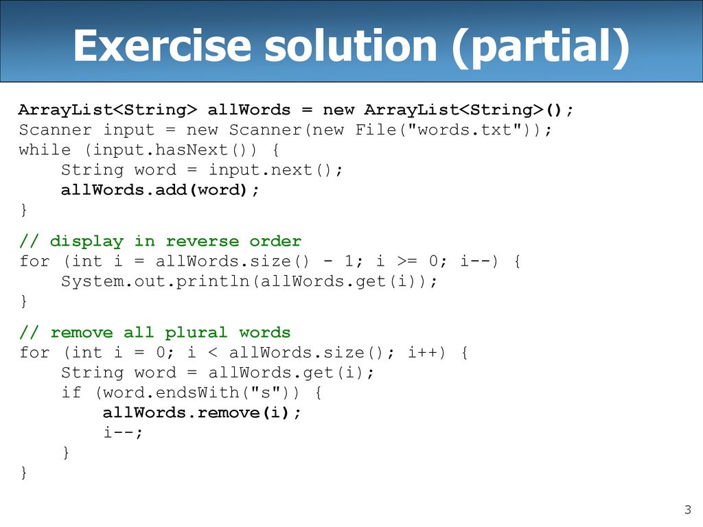 Cse 143 Lecture 2 More Arraylist Classes And Objects Ppt Download