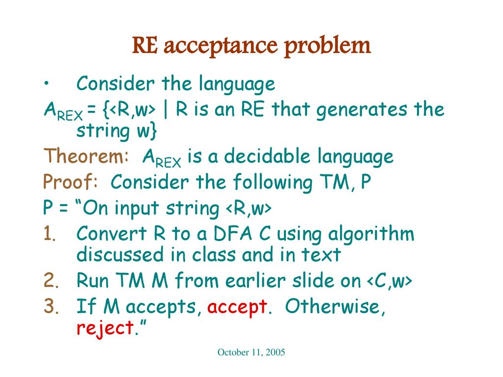 Csci 2670 Introduction To Theory Of Computing Ppt Download