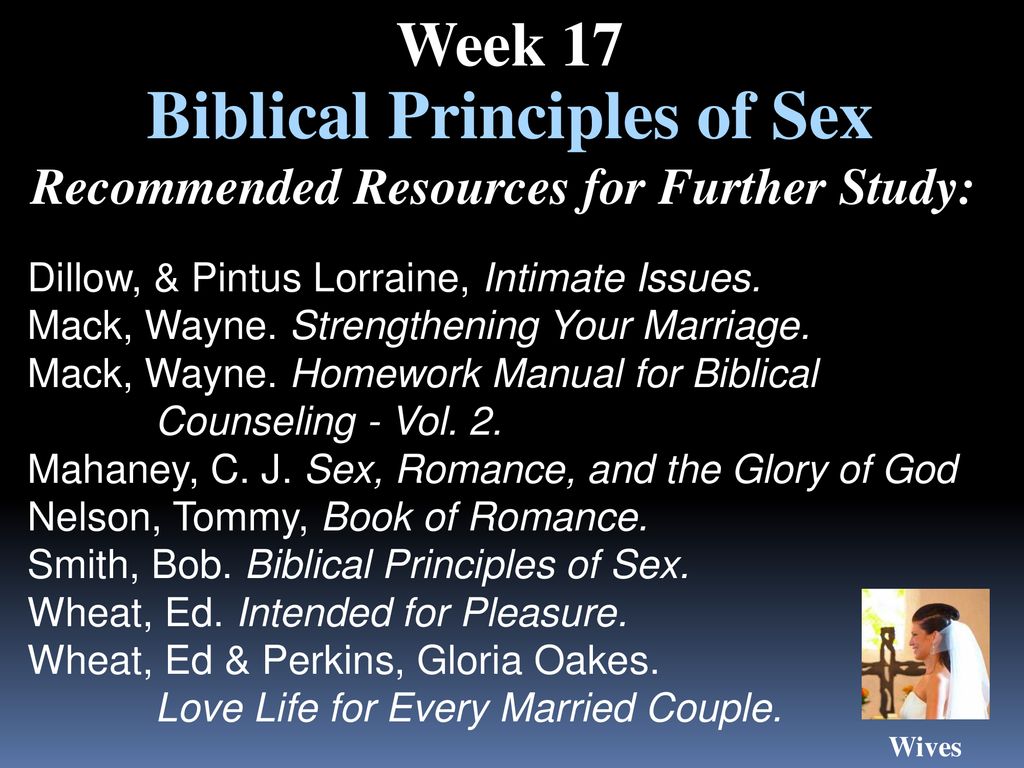 Biblical Principles Of Sex Ppt Download
