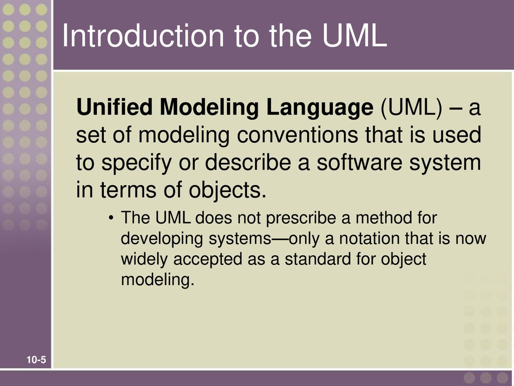 Object Oriented Analysis And Modeling Using The Uml Ppt Download