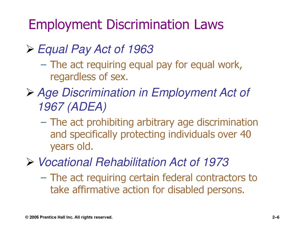 Equal Opportunity And The Law Ppt Download