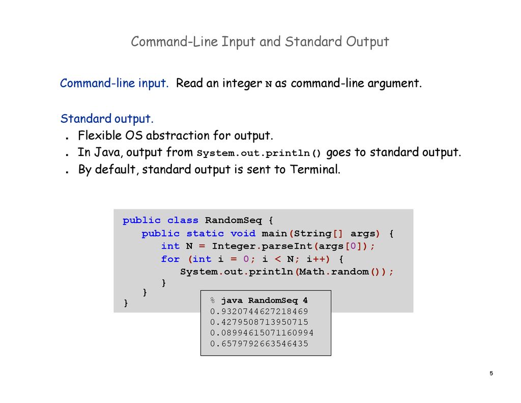 15 Input And Output Introduction To Programming In Java An Interdisciplinary Approach · Robert