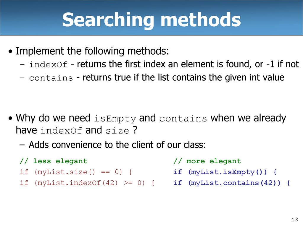 Cse 143 Lecture 4 Implementing Arrayintlist Binary Search Ppt Download