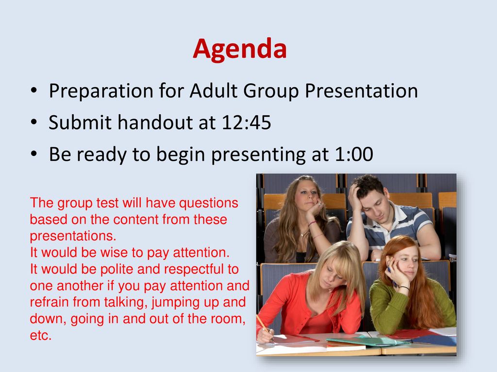 Psyc 1120 Adulthood Group Activity Ppt Download