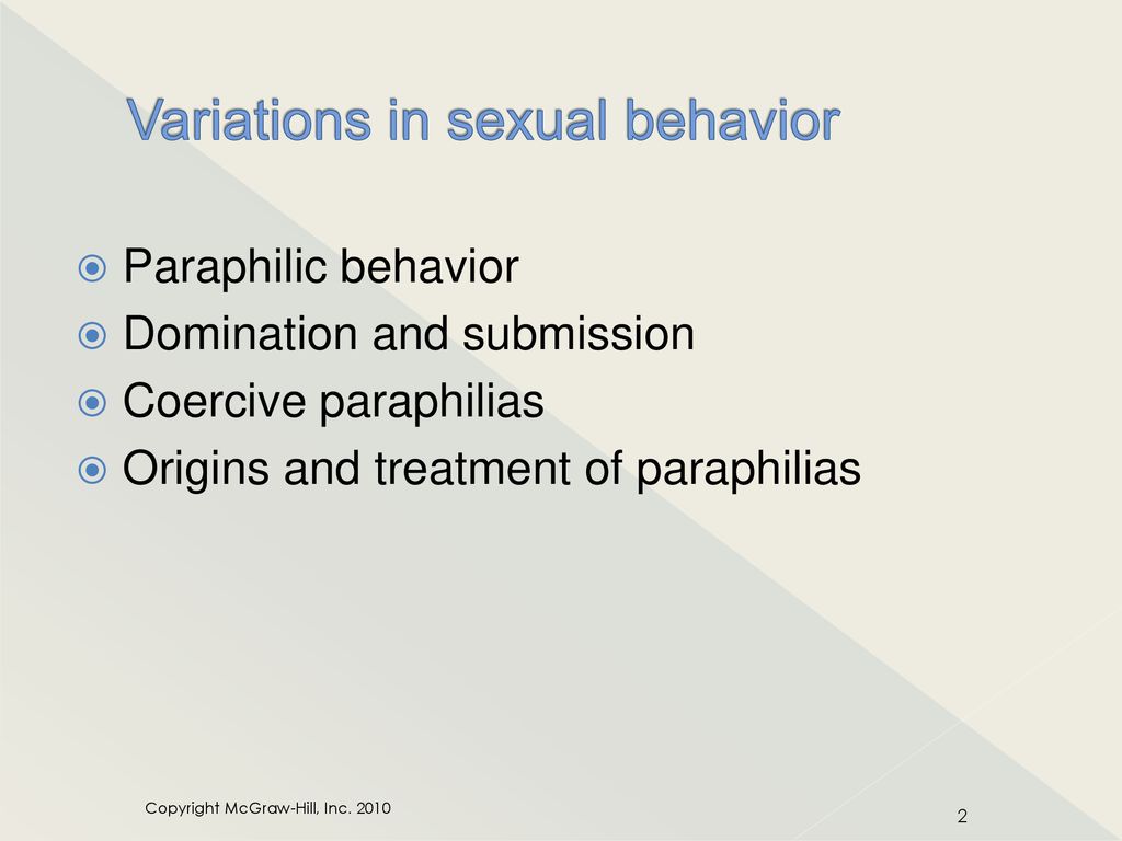 Variations In Sexual Behavior Chapter Ppt Download