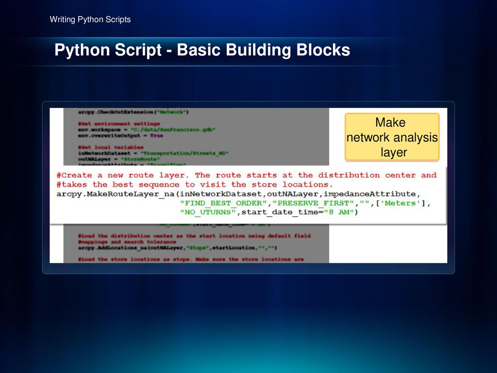 Network Analyst Automating Workflows With Geoprocessing Ppt Download
