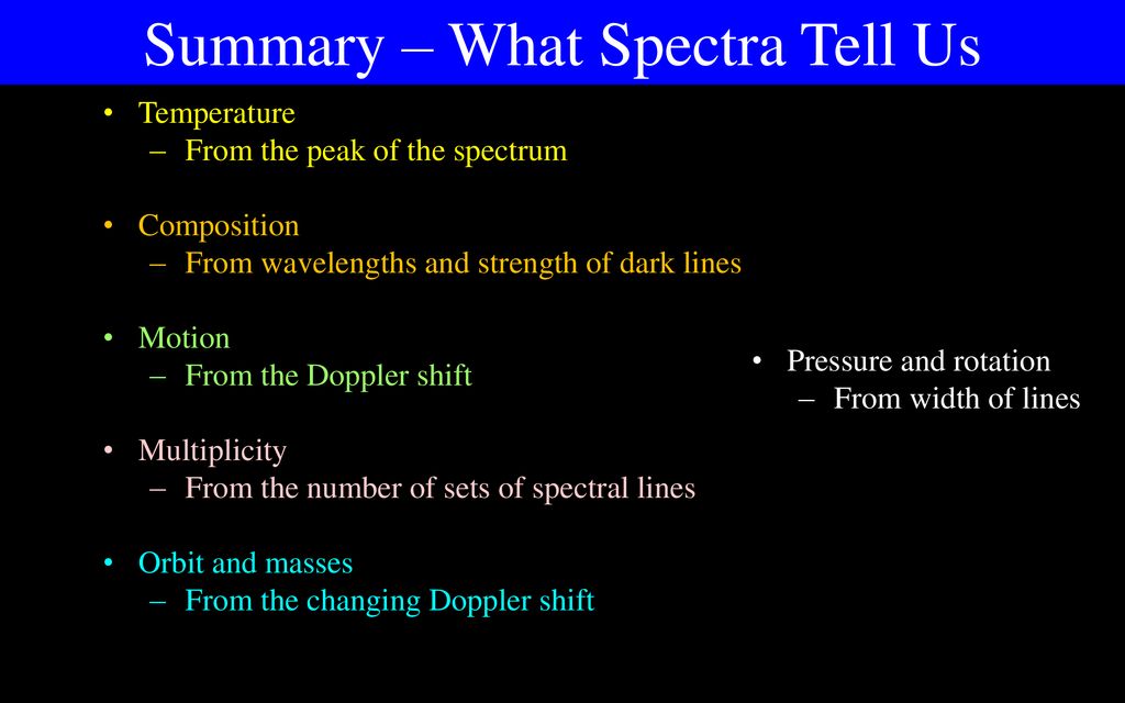 Spectra And Motion Doppler Effect Ppt Download