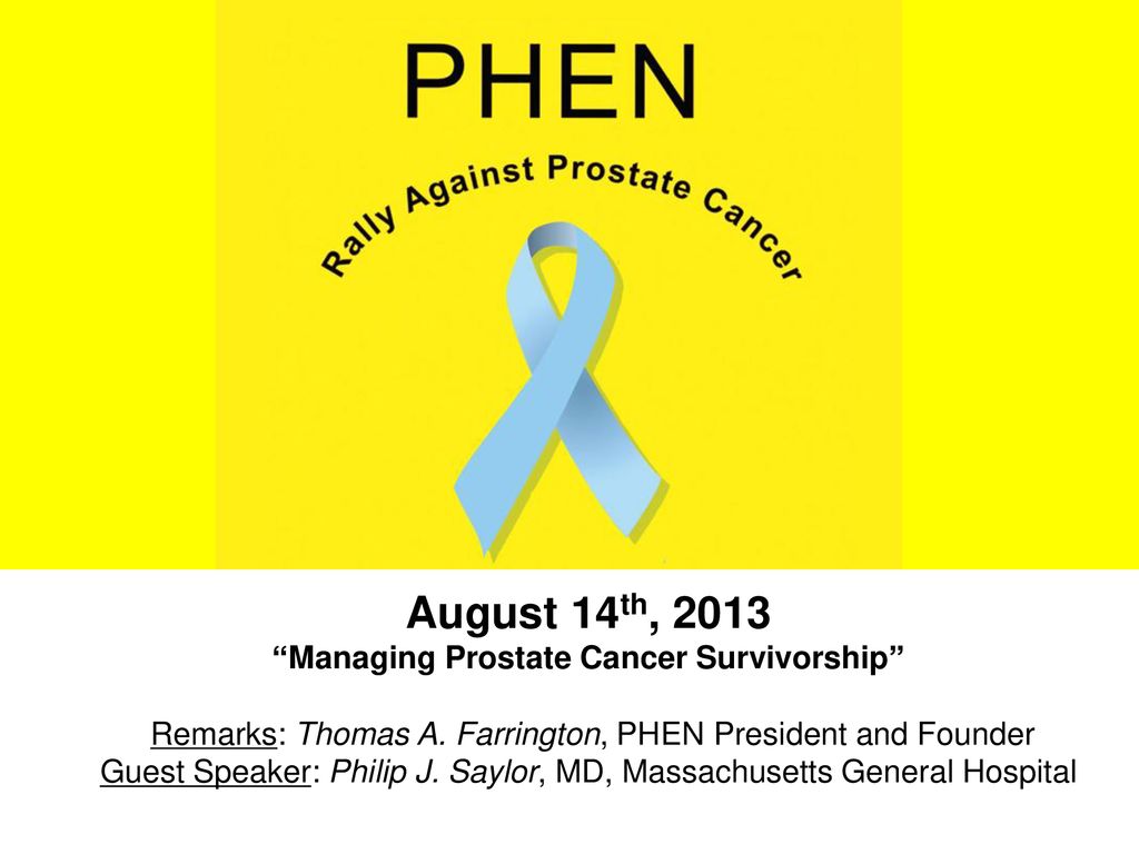 “managing Prostate Cancer Survivorship” Ppt Download
