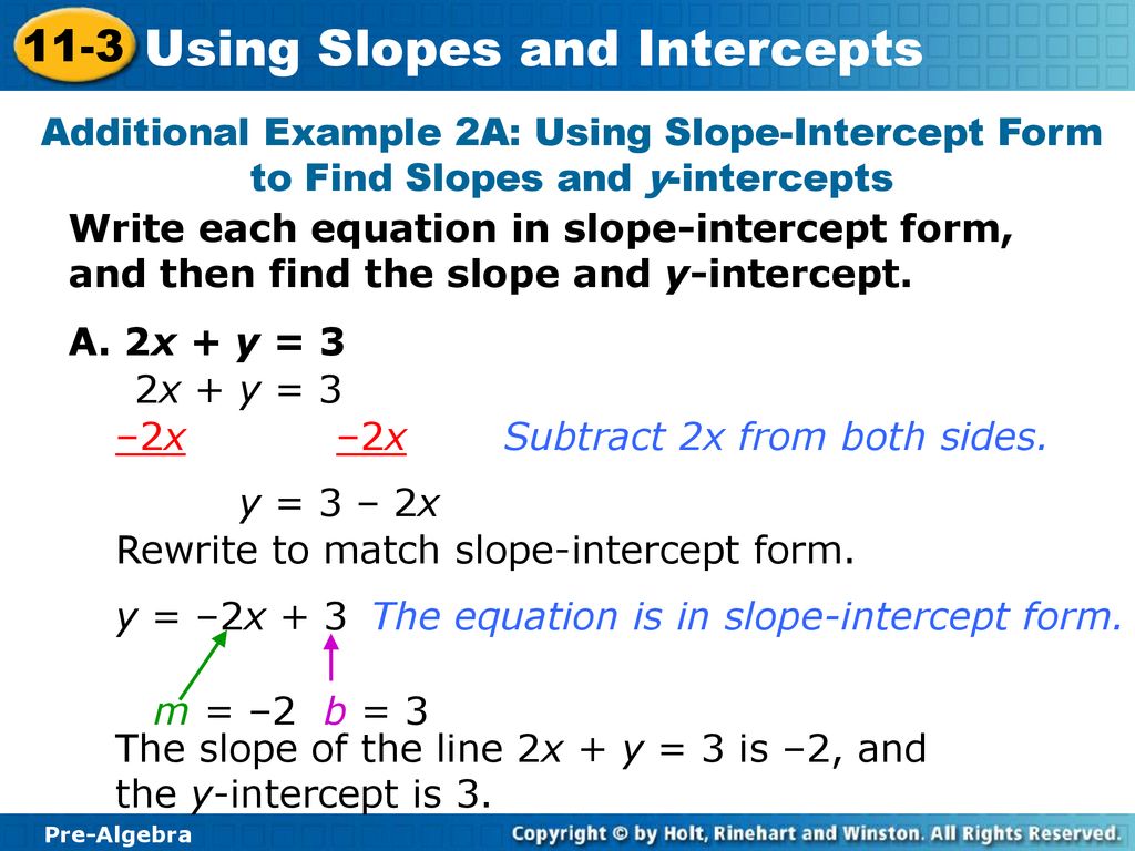 Using Slopes and Intercepts - ppt download Using Slopes and Intercepts - ppt download