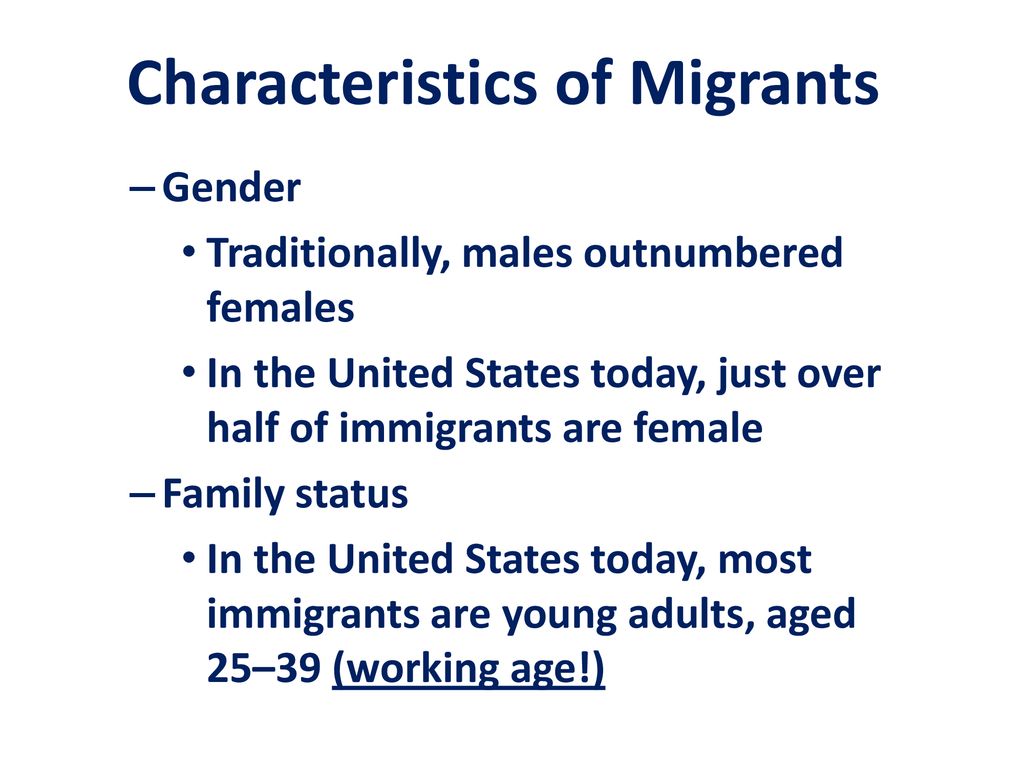 Ch 3 Key Issue 1 Why Do People Migrate Ppt Download