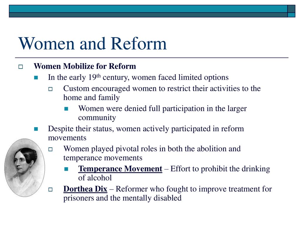 Reforming American Society Ppt Download