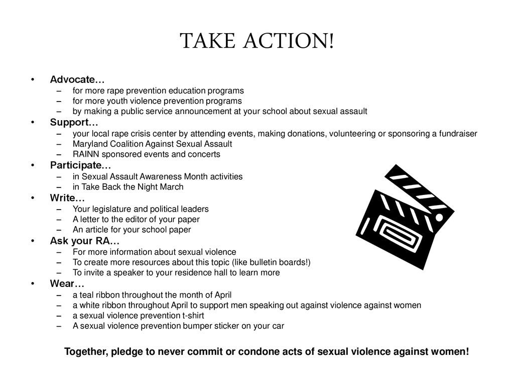 101 Things You Can Do To Prevent Sexual Assault Ppt Download