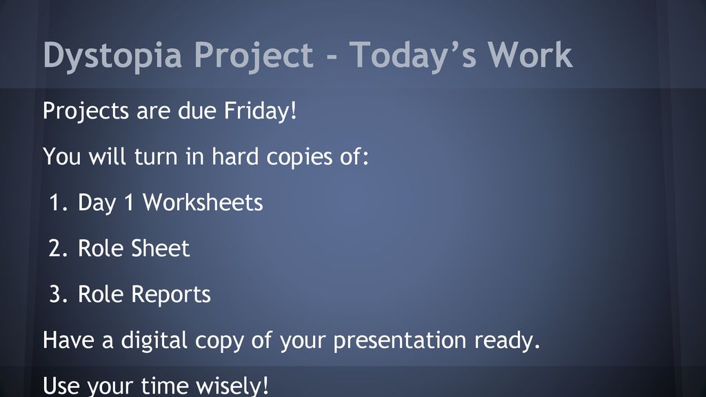 English 1 October 12th Agenda Review Elements Of Dystopia Ppt Download