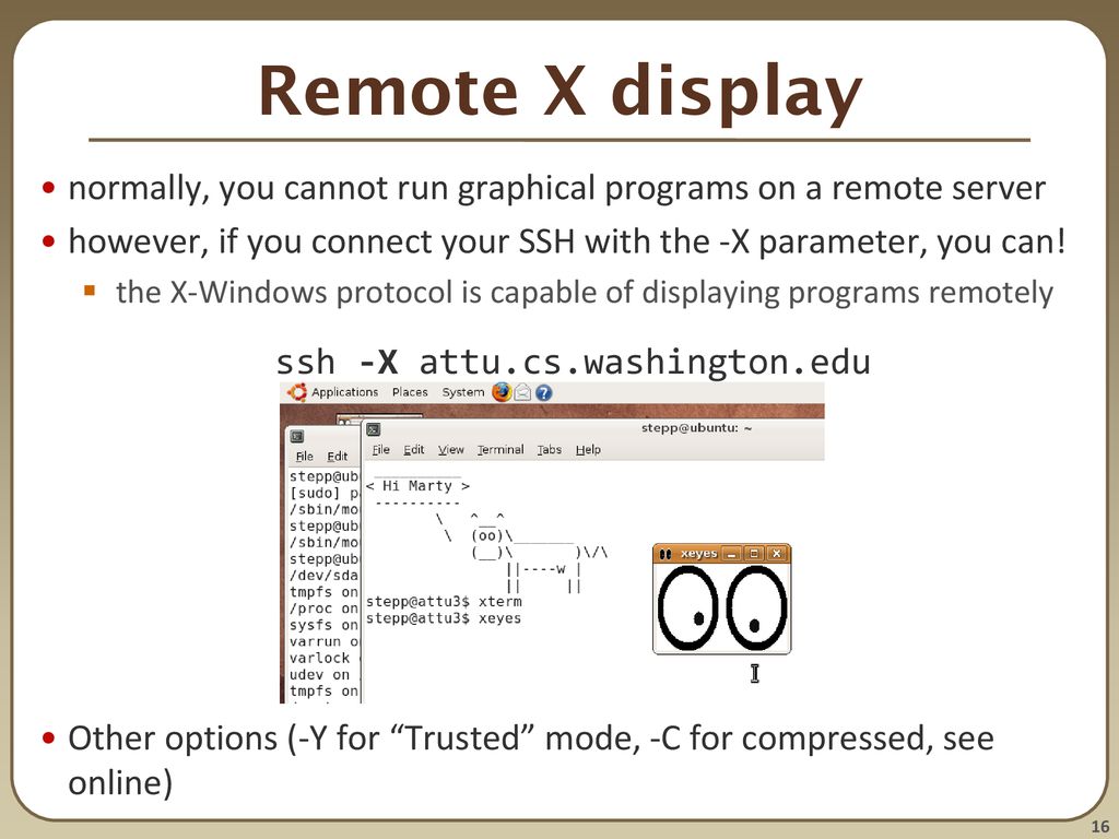 Bash Scripting Continued Remote X Windows Unix Tidbits Ppt Download